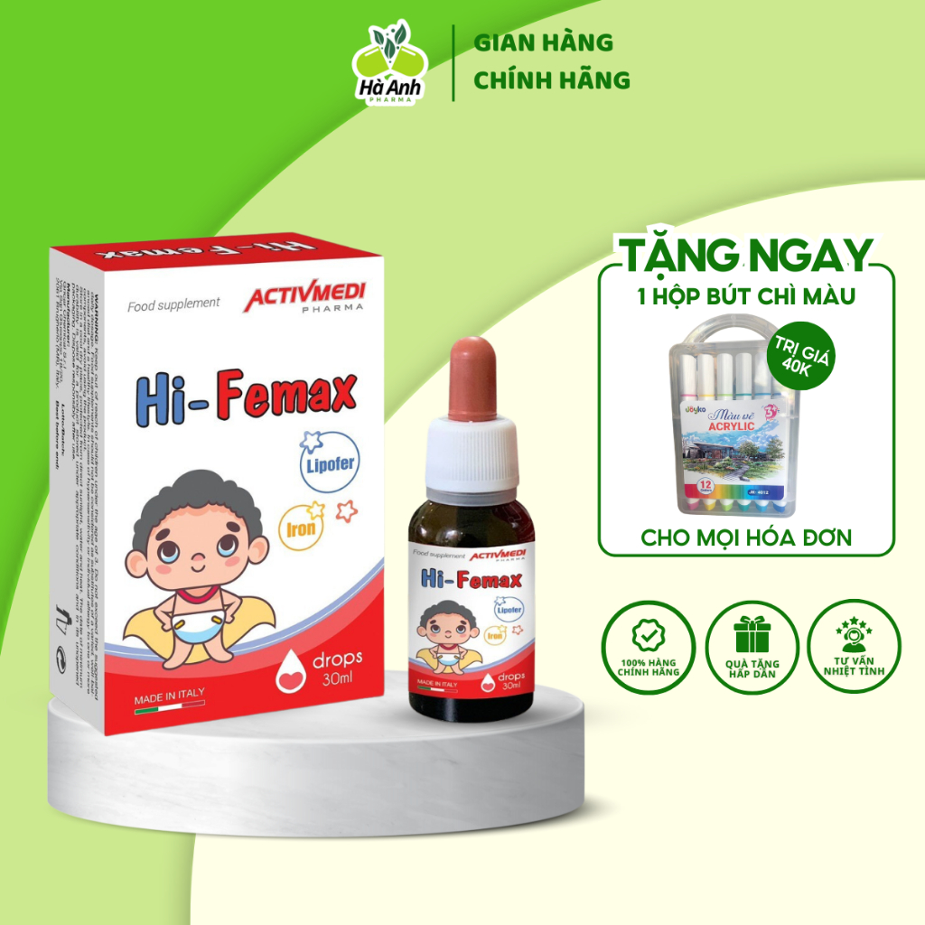 Siro Sắt Nhỏ Giọt Hi FeMax Bổ Sung Hỗ Trợ Tái Tạo Hồng Cầu Cho Trẻ ...