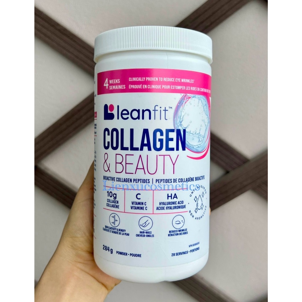 Collagen cho da, tóc, móng Leanfit collagen & beauty hộp 284G; HSD 2027 ...