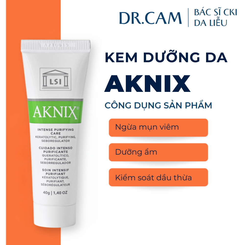Kem Dưỡng Da Dầu Mụn Không Viêm AKNIX INTENSE PURIFYING CARE 40g - Dr ...