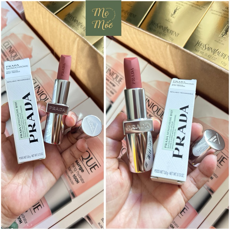 Son Prada Monochrome Soft Matte - Hyper Matte - Balm Dưỡng | Shopee ...