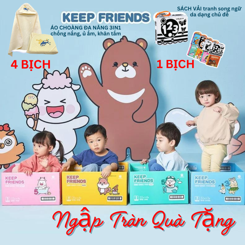 [KÈM QUÀ TẶNG] Bỉm Enblanc KEEP FRIEND nội địa Hàn quốc (mẫu mới) đủ ...