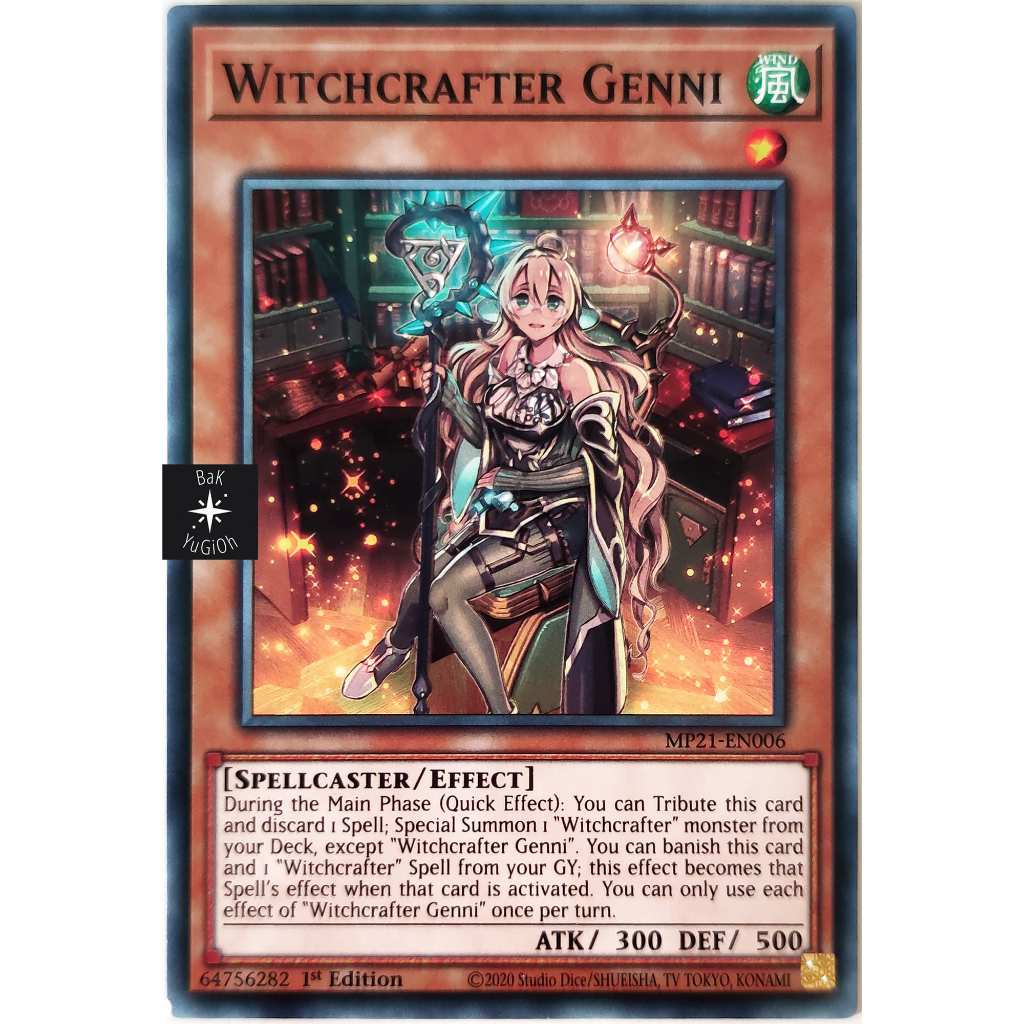 [Đã sử dụng] [BaK Yu-Gi-Oh!] Witchcrafter Genni |EN| Common [Chính Hãng] | Shopee Việt Nam