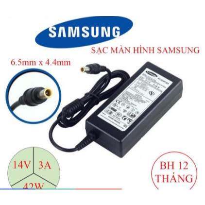 Sạc màn hình LCD Samsung 14V-3A (6.5x4.4 mm, Kèm dây nguồn, Box)- Adapter Apower for LCD SAMSUNG ...