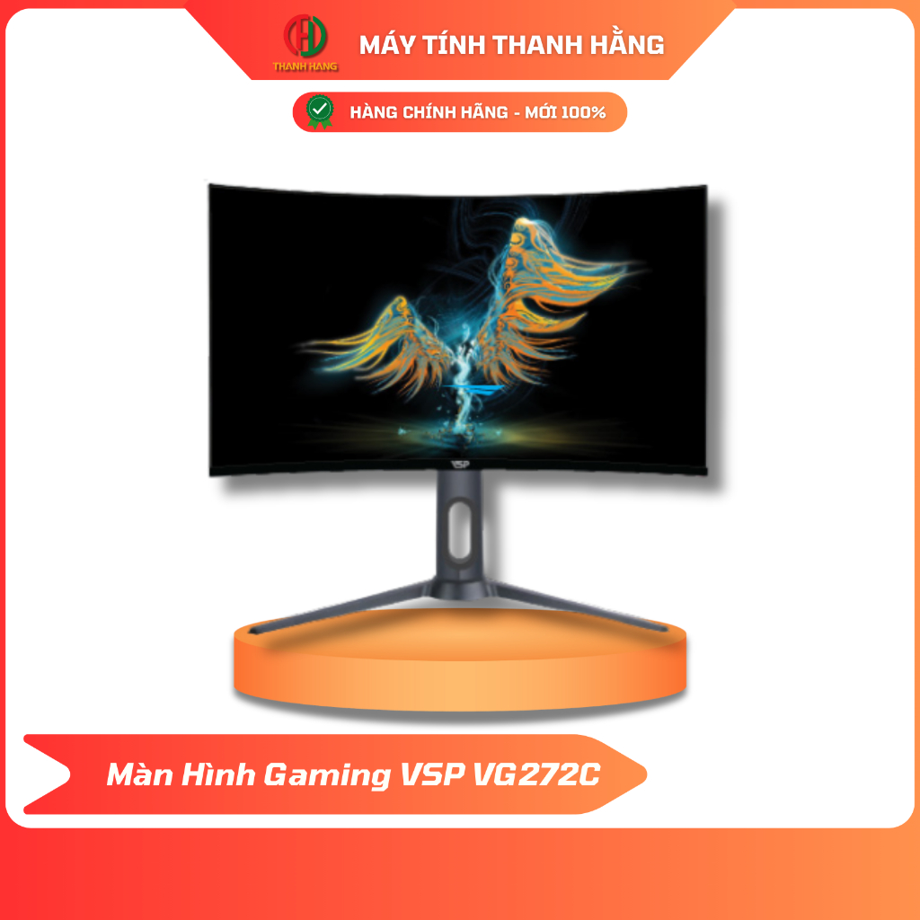 Màn Hình Gaming VSP VG272C (27 inch, FHD, VA, 165Hz, 12ms, 300nits, HDMI+DP, Cong) | Shopee Việt Nam