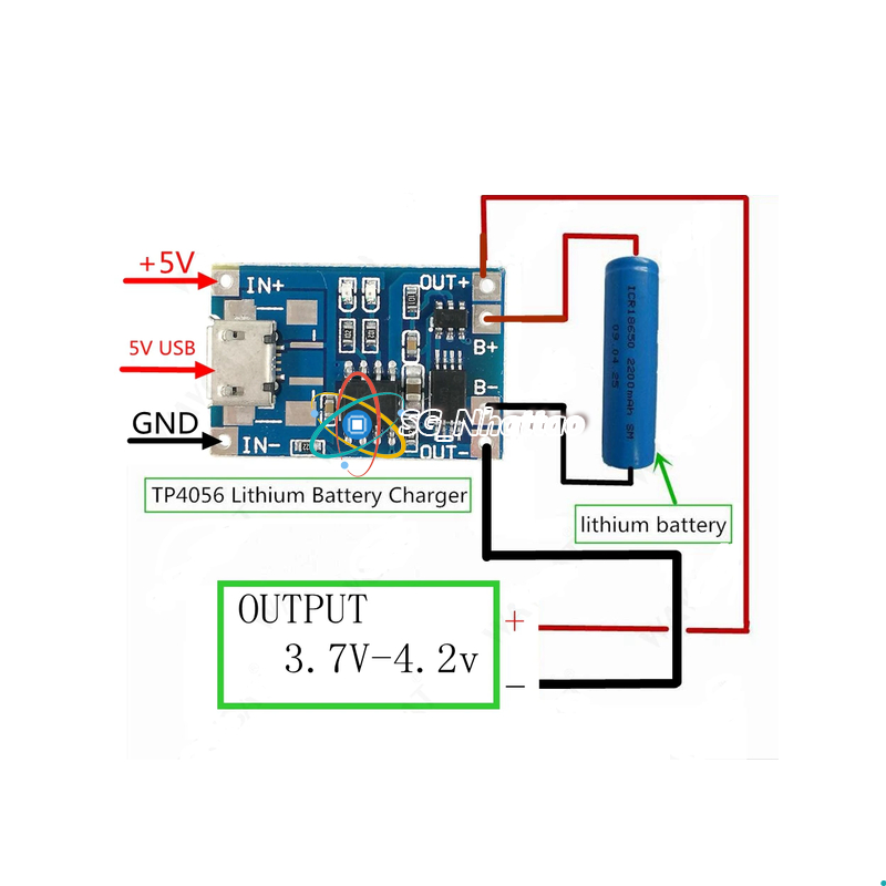 Mạch sạc pin TP4056 có IC bảo vệ | Shopee Việt Nam