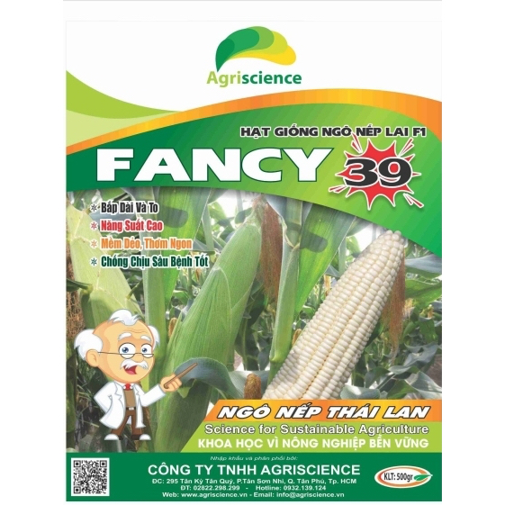 Hạt giống Ngô ( Bắp ) Nếp Lai F1 FANCY 39 gói 500g | Shopee Việt Nam