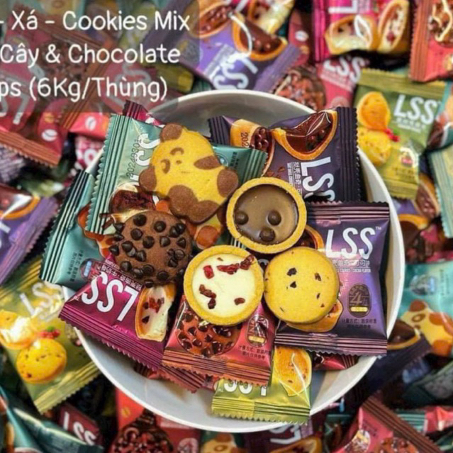 Bánh Quy Bơ Sữa Socola LSS Mix 5 Vị Siêu Ngon | Shopee Việt Nam