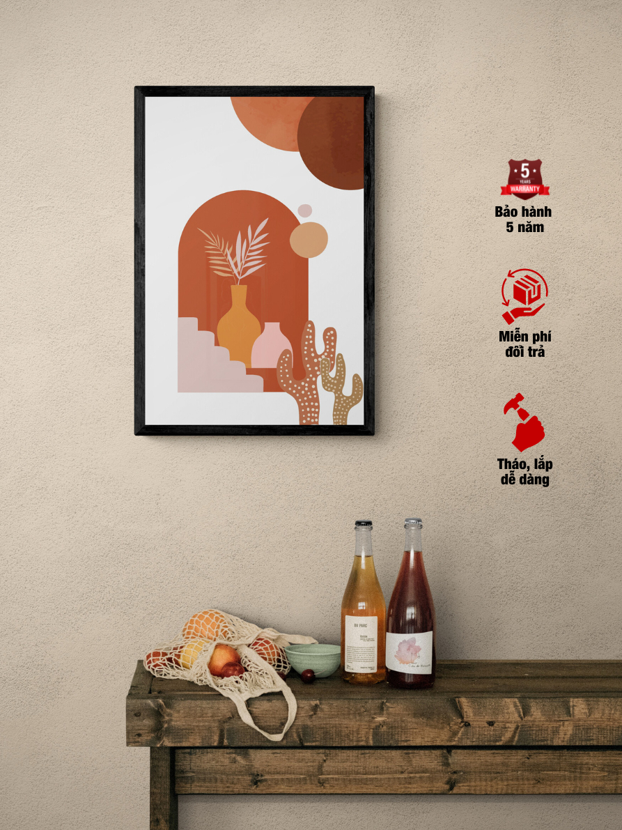 Tranh Canvas Treo Tường BOHO, Decor Tĩnh Vật - Trang Trí Phòng Khách ...