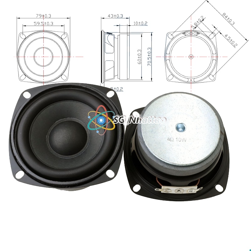 Loa toàn dải 4R 10W 78mm | Shopee Việt Nam