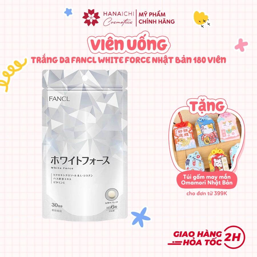 Viên Trắng Da FANCL WHITE FORCE 180 Viên 30 Ngày - Nội địa Nhật | Shopee Việt Nam
