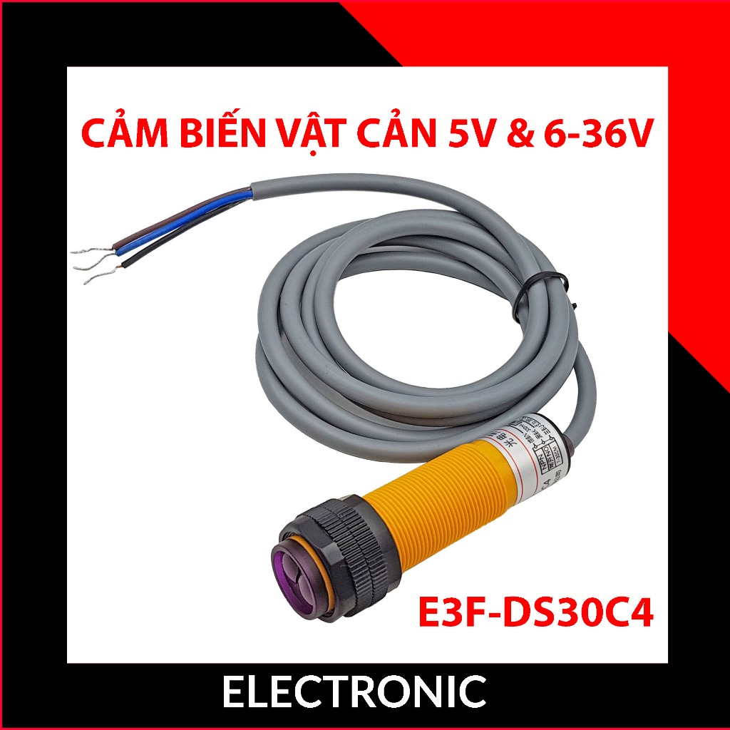 Cảm biến vật cản hồng ngoại E3F-DS30C4 NPN 6-36V - Cảm biến quang - E18-D80NK | Shopee Việt Nam