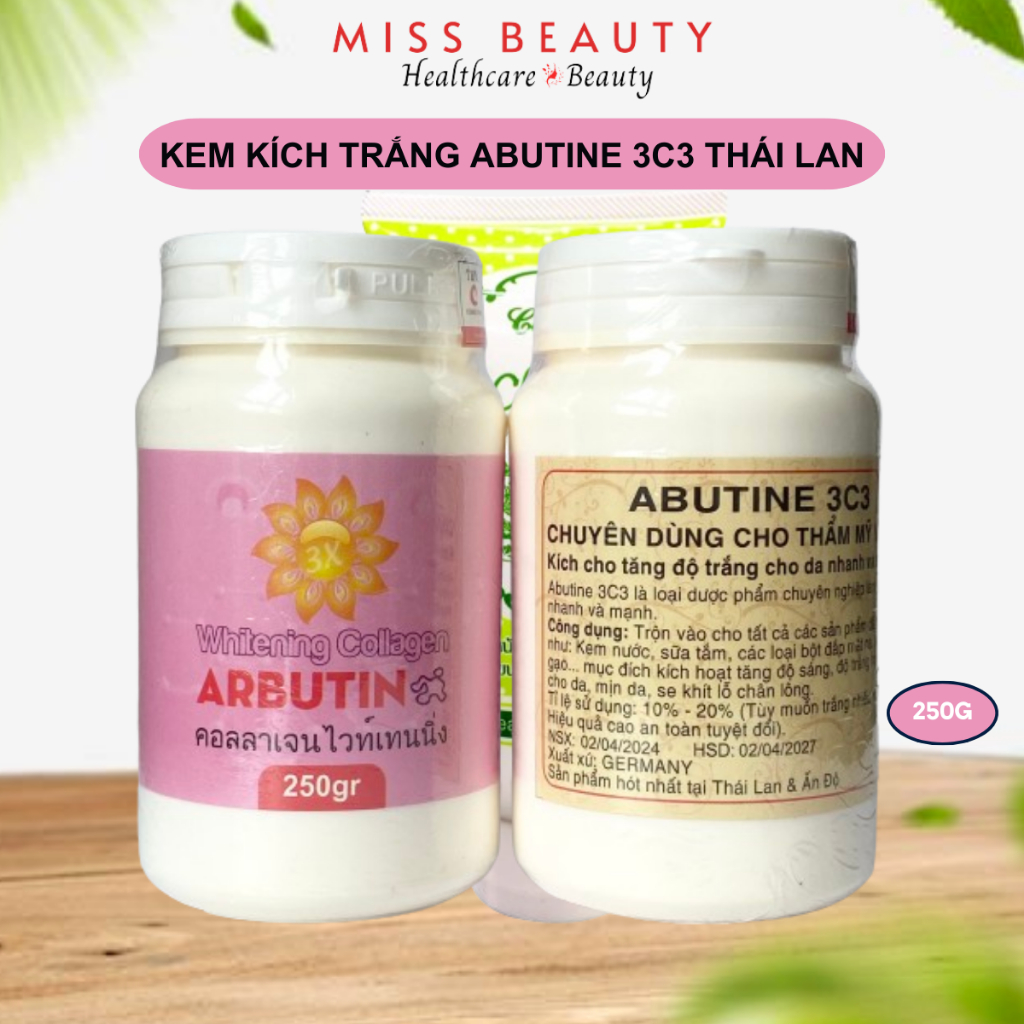 (Auth Thái) Kem kích trắng ABUTINE 3C3 Thái Lan 250g (Vàng, Hồng ...