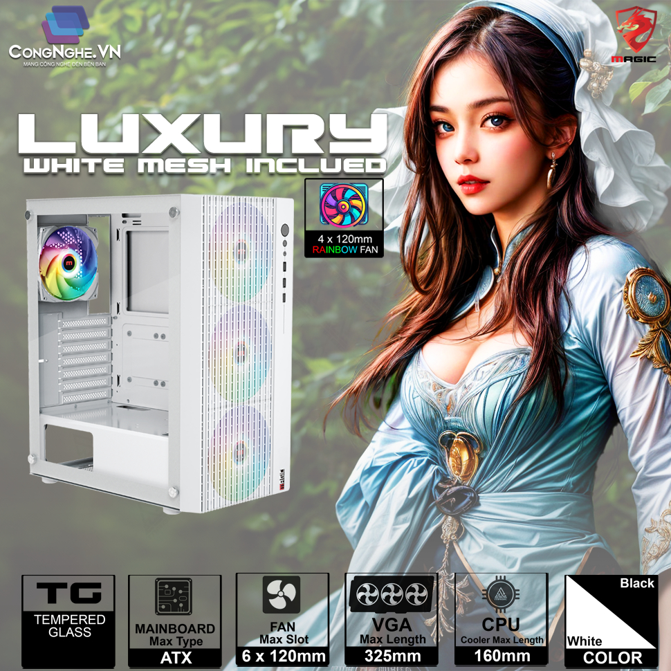 CASE MAGIC LUXURY SẴN 4FAN (ATX) | Shopee Việt Nam