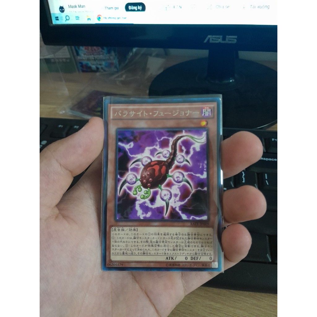 [ 25072024 ] Thẻ bài Yugioh chính hãng Fusion Parasite - RATE-JP009 ...