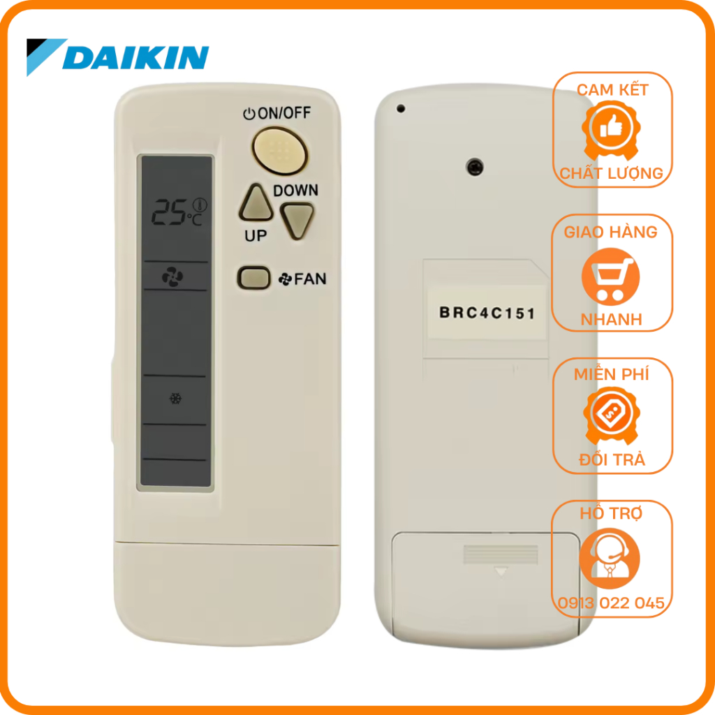 Điều khiển điều hòa Daikin các loại - Remote máy lạnh Daikin dòng FTKQ ...