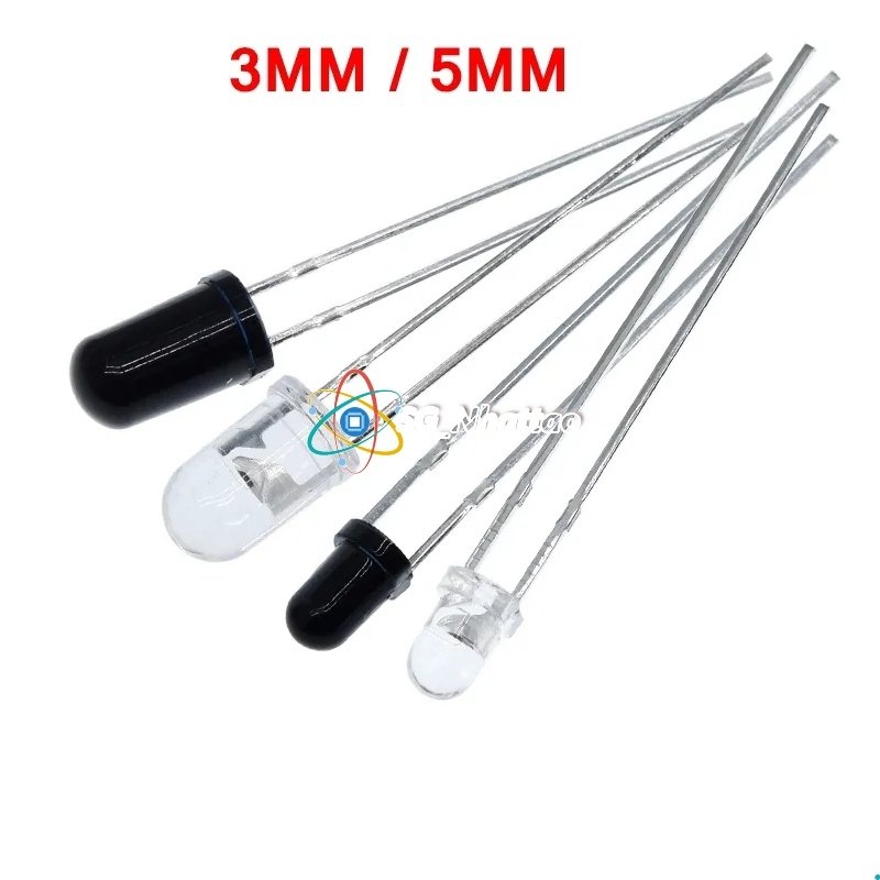 Led thu phát hồng ngoại 3mm 5mm 940nm chất lượng cao | Shopee Việt Nam