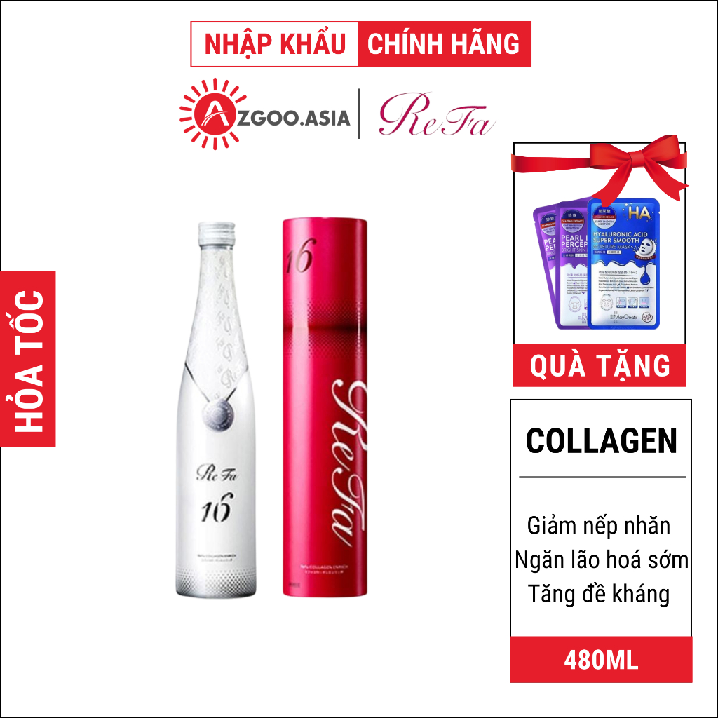 Nước Uống Collagen Refa Enrich 16 Nhật Bản Chai 480ml | Shopee Việt Nam