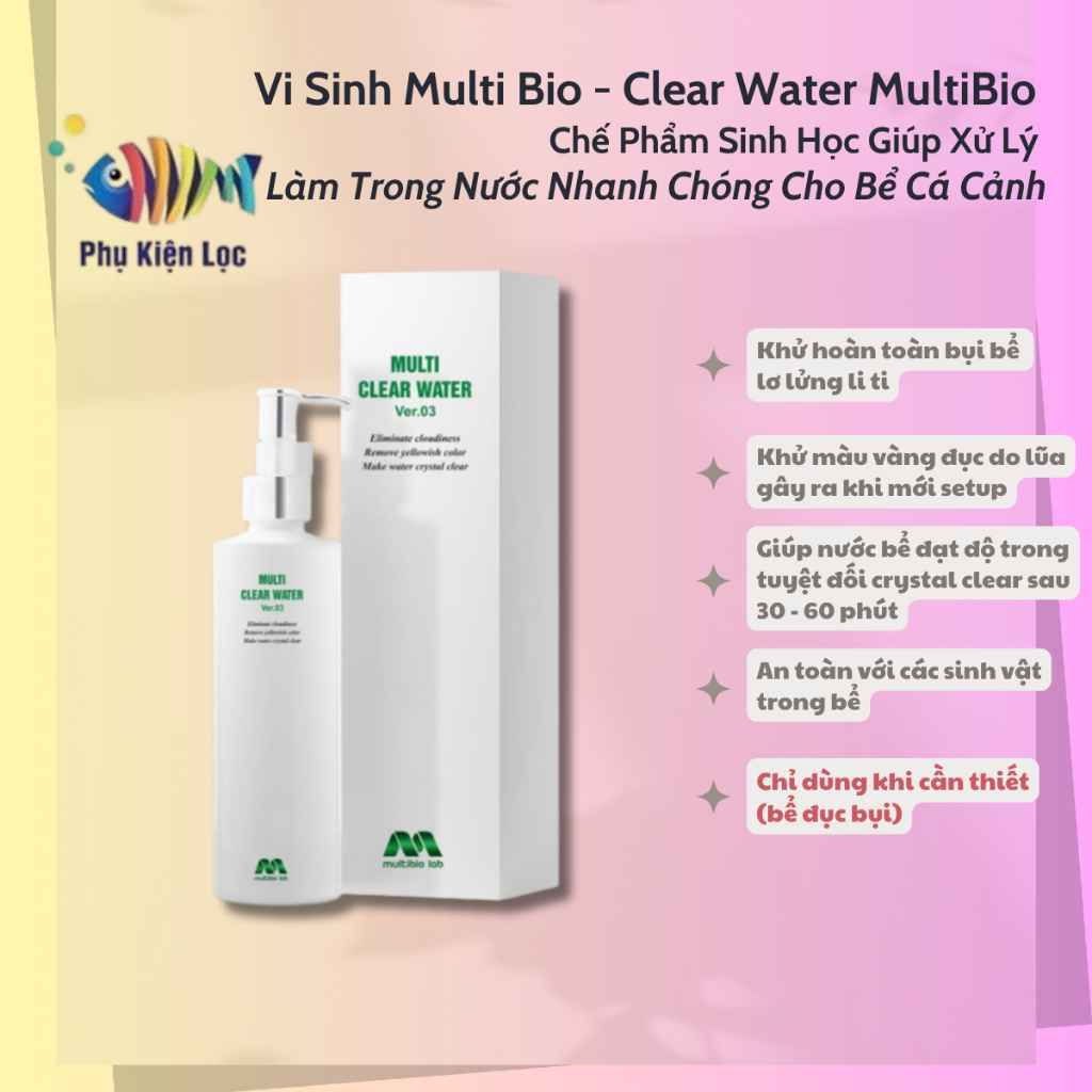 Vi Sinh Multi Bio - Clear Water MultiBio Chế Phẩm Sinh Học Giúp Xử Lý ...