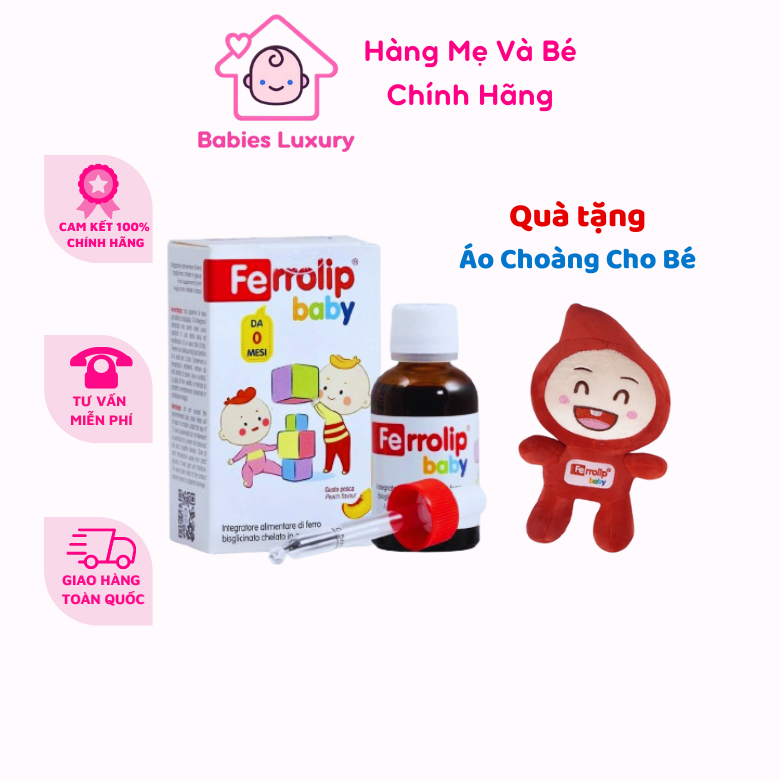 FERROLIP BABY – Sắt Hữu Cơ Nhỏ Giọt Cho Bé Từ Sơ Sinh - Chai 30ml | Shopee Việt Nam