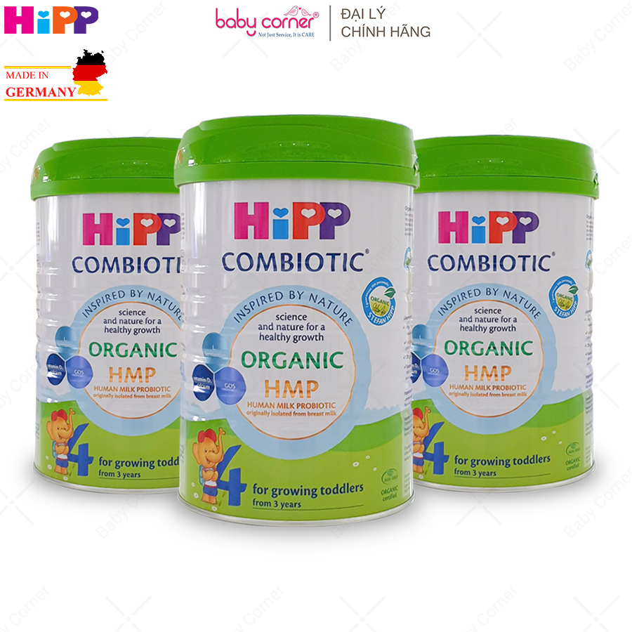 [HSD: T3/2026] Combo 3 Hộp Sữa Bột HiPP Organic Combiotic Số 4 800g | Shopee Việt Nam