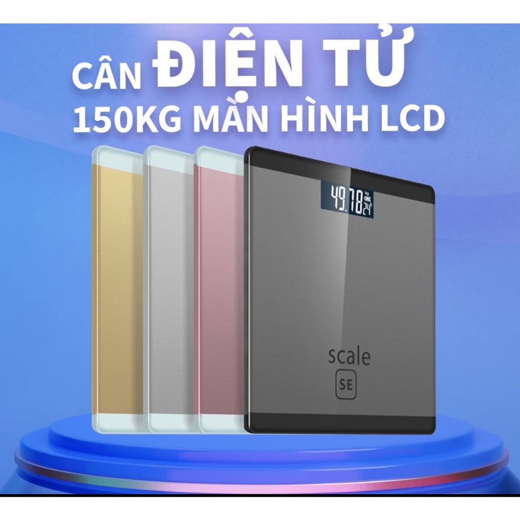 Cân sức khỏe điện tử chính hãng iScale SE 150kg màn hình LCD rõ nét ...