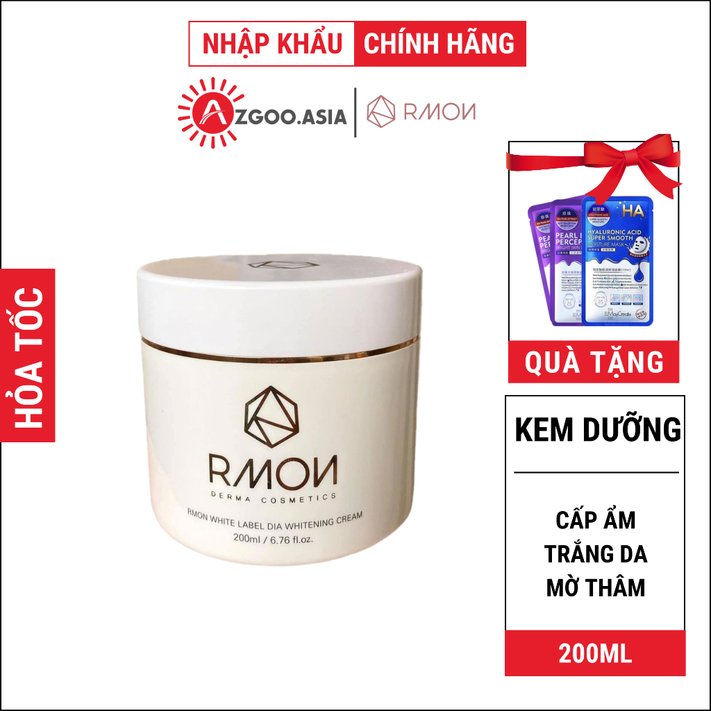 Kem Dưỡng Trắng Da Body RMON White Label Dia Whiening Cream Hũ 200ML ...