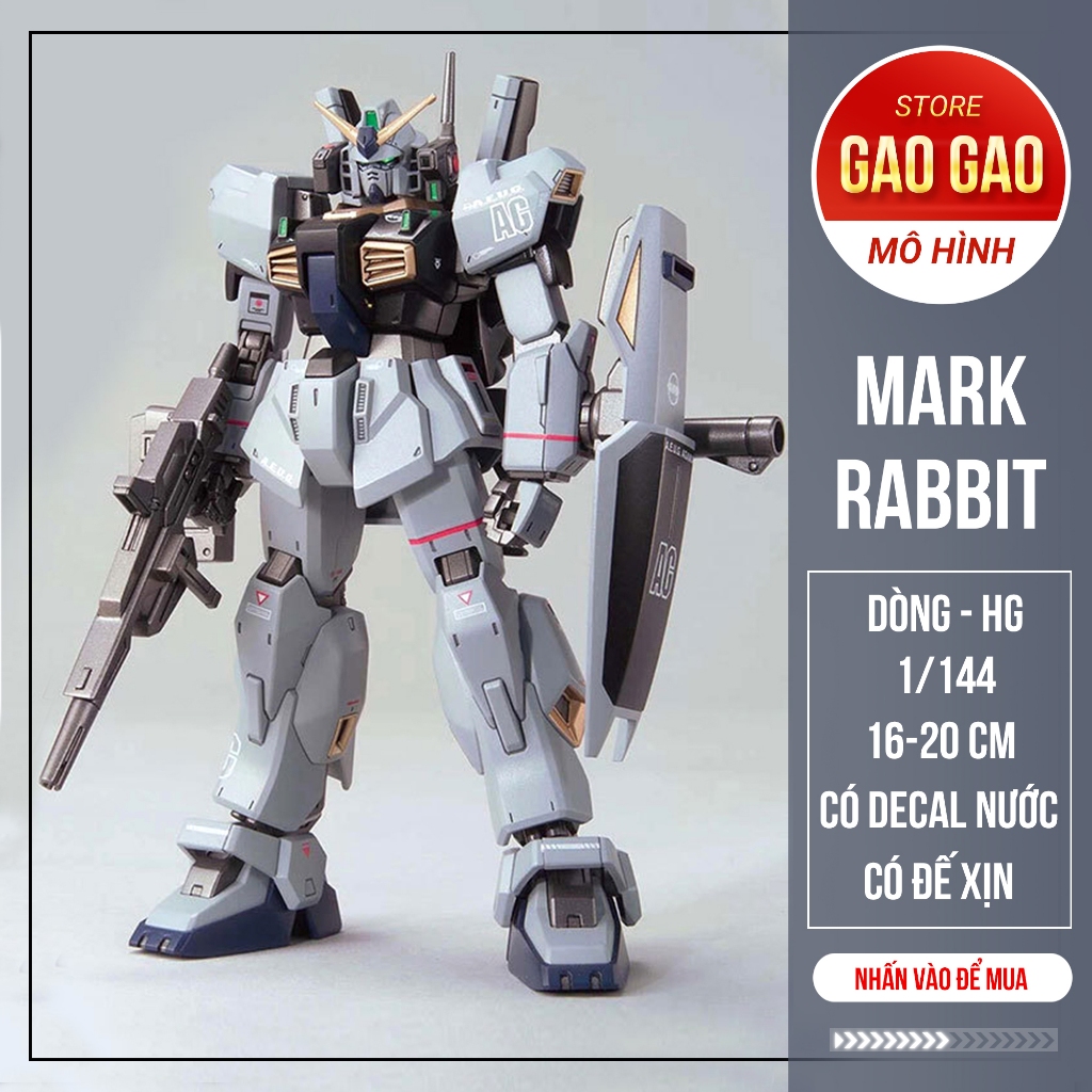 Combo Mô hình lắp ráp Gundam Mark Rabbit MK-2 tỉ lệ 1/144 + Đế xịn ...