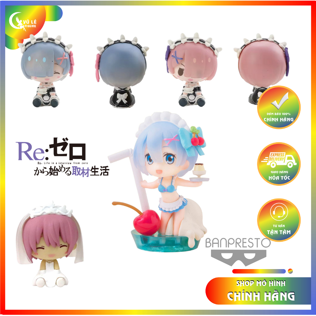 Mô hình Ram Rem - Re Zero - Mini Figure và các anime figure khác chính ...