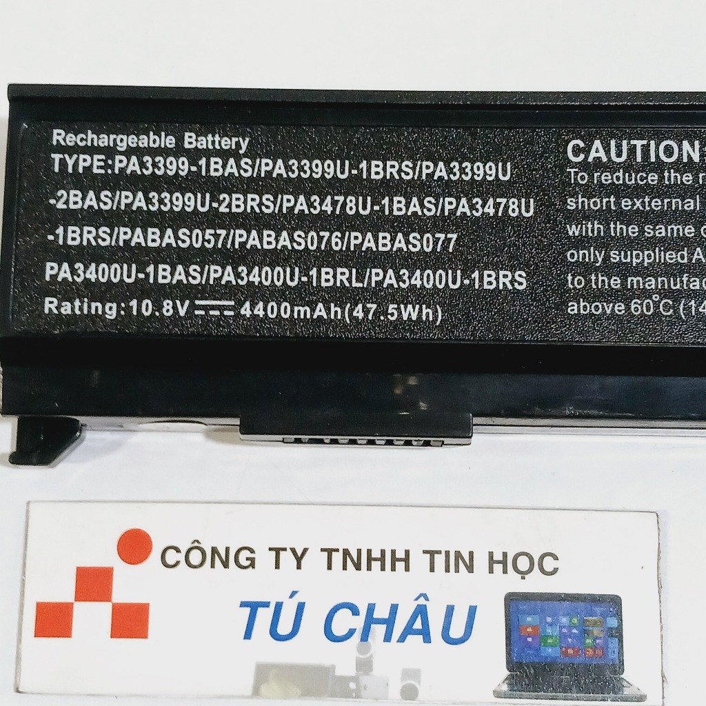 Pin Laptop Toshiba M40, M55, M50, M55, A80 (6 Cell - 47.5Wh) / TO3399-6 ...