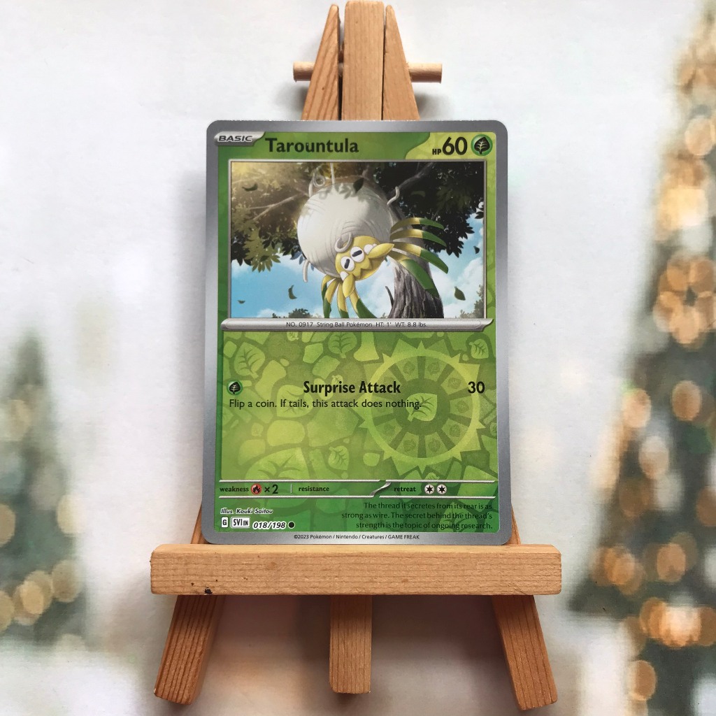 Thẻ hình Pokemon Tarountula 018/198 - Lá bài lẻ Scarlet & Violet Common ...