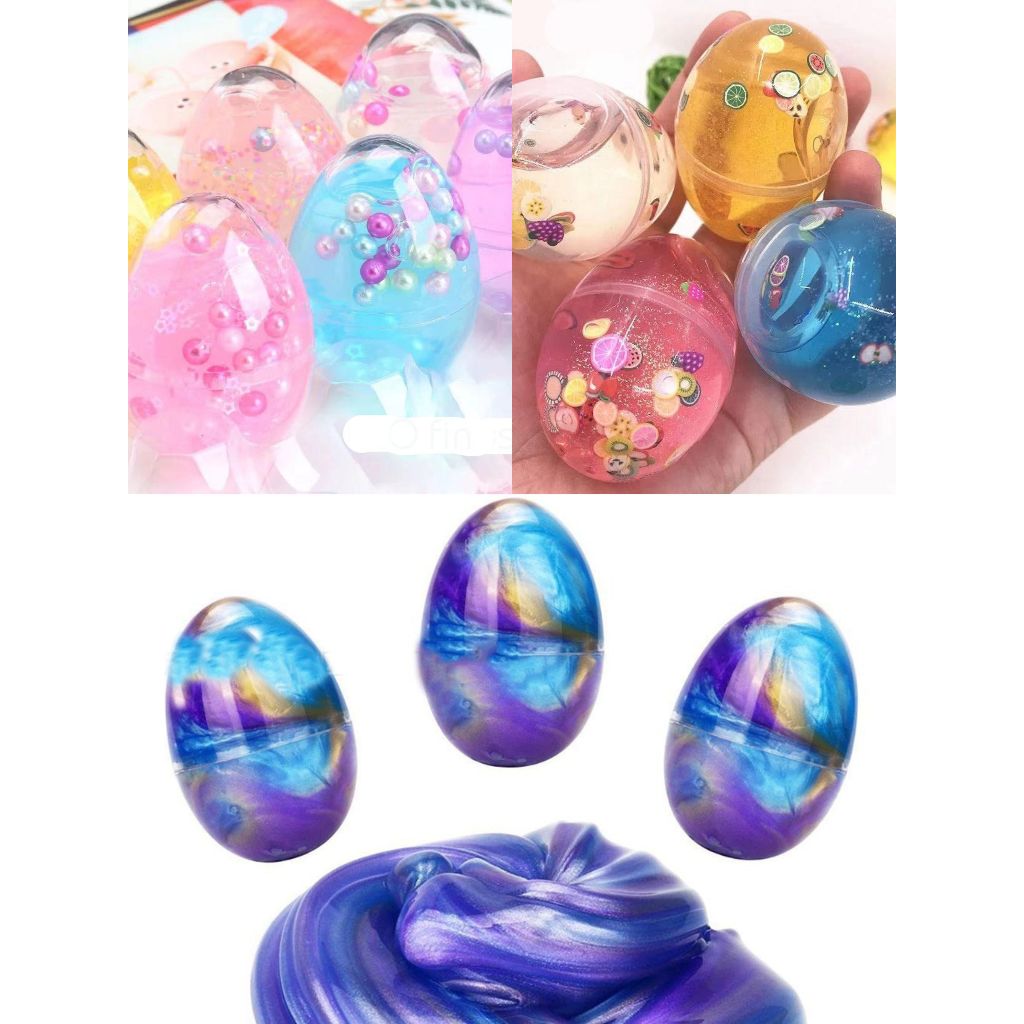 Slime, Slam, đồ chơi slime quả trứng ngân hà, hoa quả,ngọc trai ...