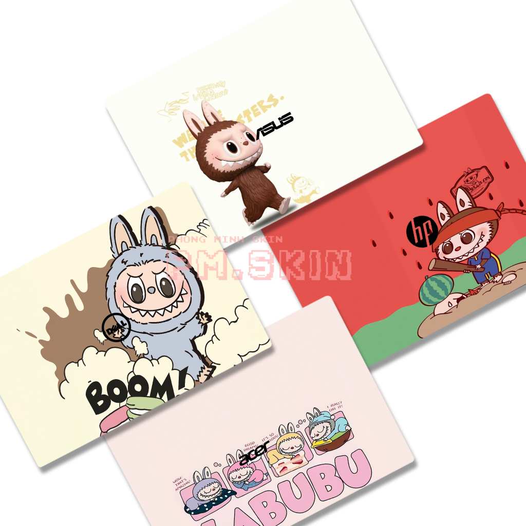 Miếng Dán Laptop 20 mẫu LABUBU - Skin Dán Laptop Cắt Sẵn Theo Từng Máy ...