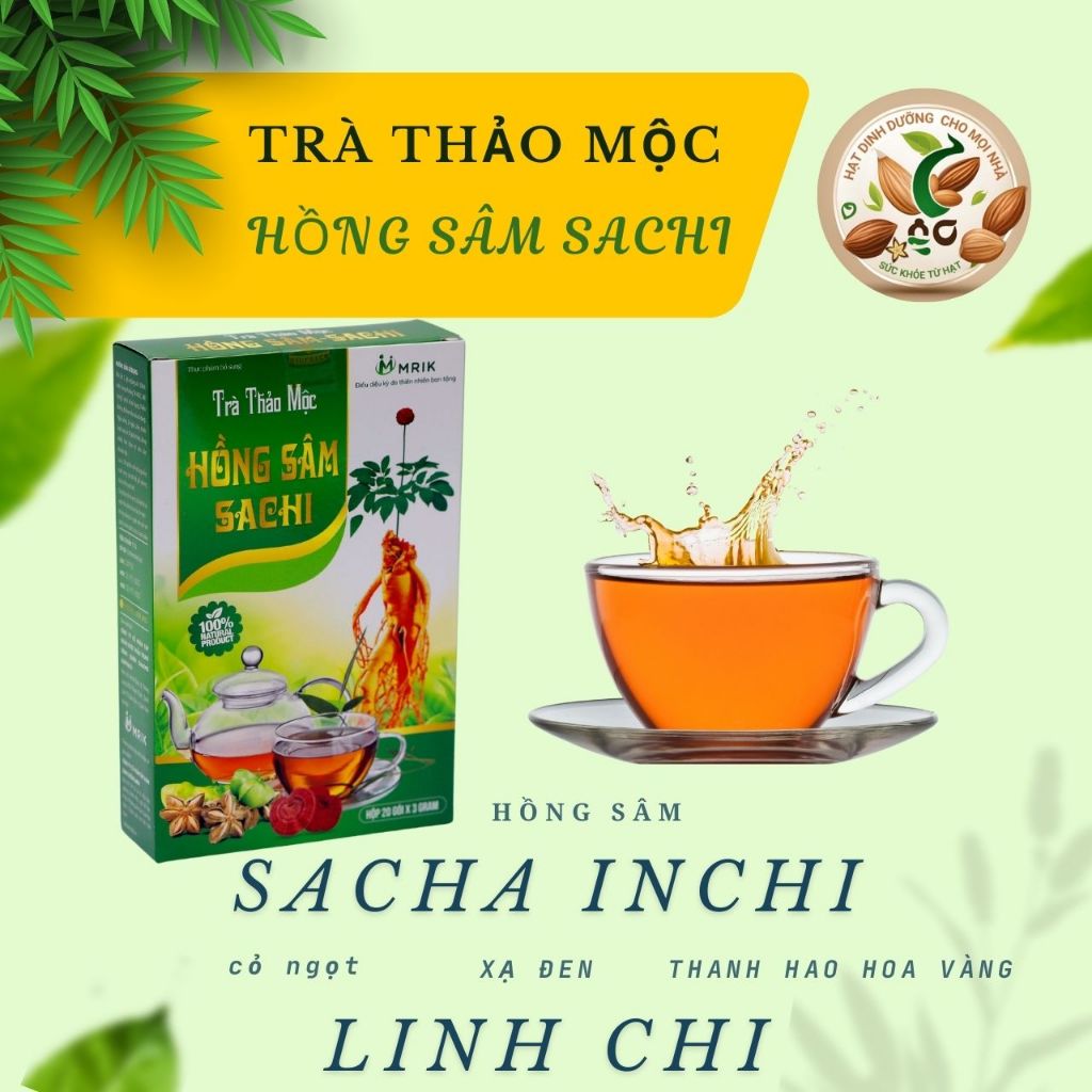 TRÀ THẢO MỘC HỒNG SÂM SACHA INCHI [ HÀNG CHÍNH HÃNG ] | Shopee Việt Nam