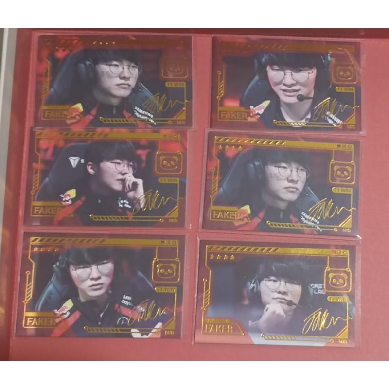 thẻ ảnh photocard MSI faker gold hiếm hot t1 chính hãng official faker ...