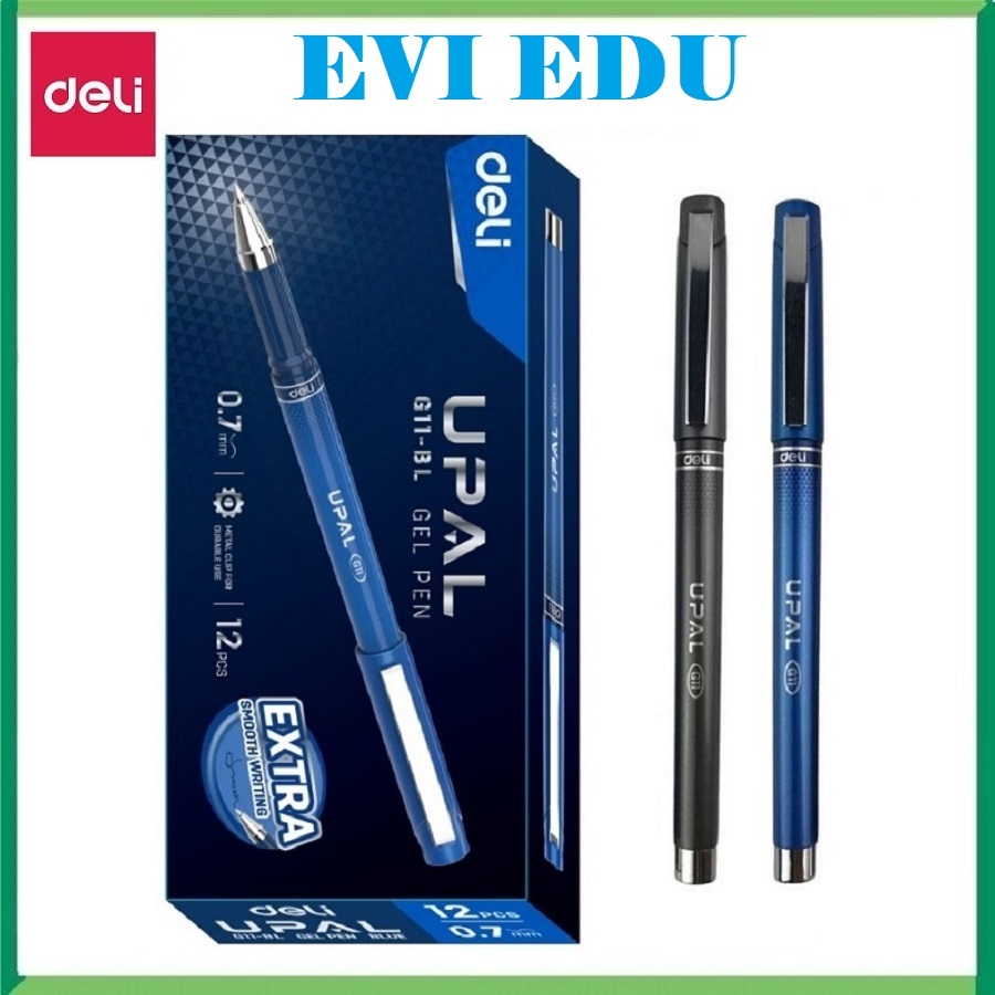 Hộp 12 cây bút gel nước Deli Upal EG11 / G11 siêu êm mượt sang trọng ...