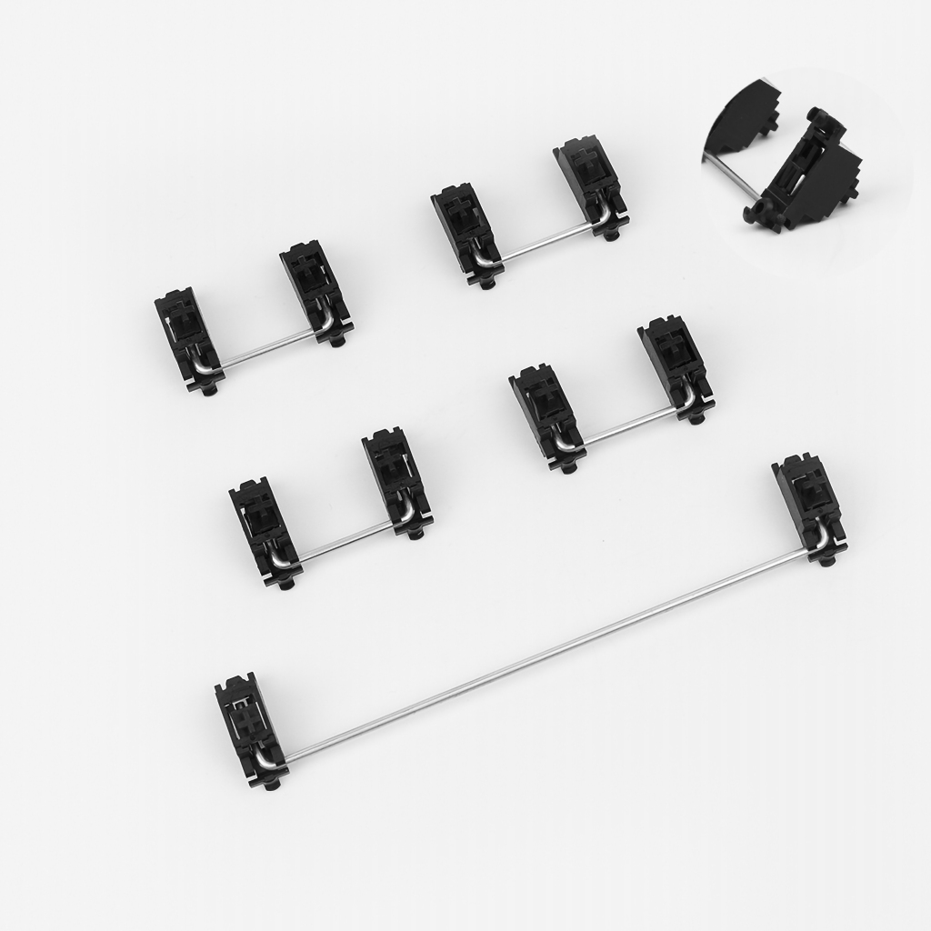 Bộ stab stabilizer Cherry Plate mount PCB mount Clip-in Screwin thanh ...