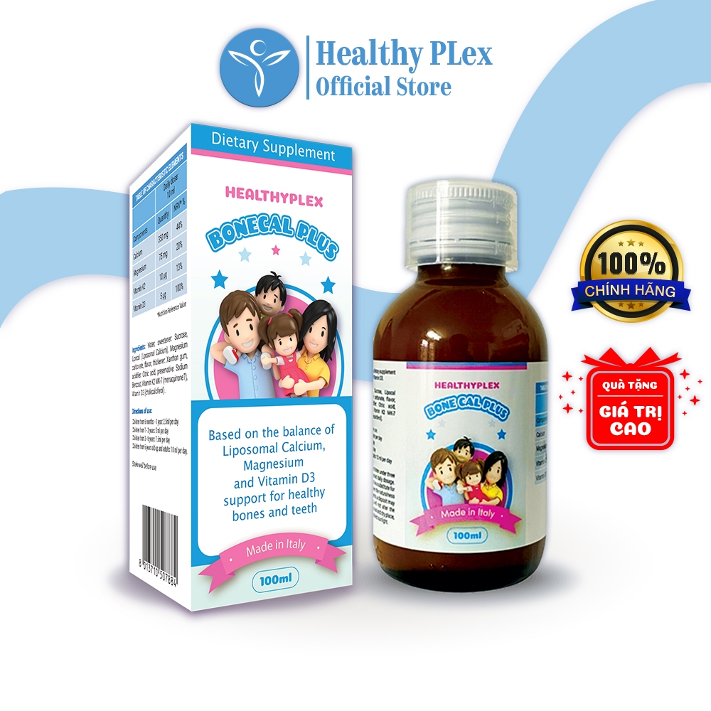 HealthyPlex BoneCal Plus - Canxi Sinh Học - Italy - 100ml | Shopee Việt Nam