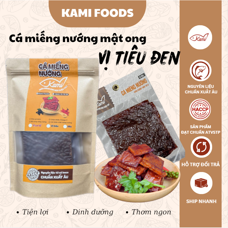 Cá miếng nướng KAMI FOODS - Vị sa tế 120gr/240gr/400gr | Shopee Việt Nam