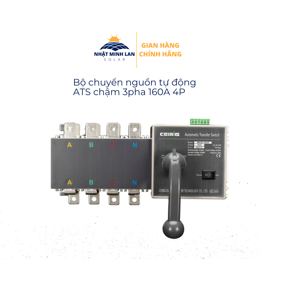Bộ chuyển nguồn tự động ATS 160A CEMIG – 3 pha 4P 380V | Shopee Việt Nam