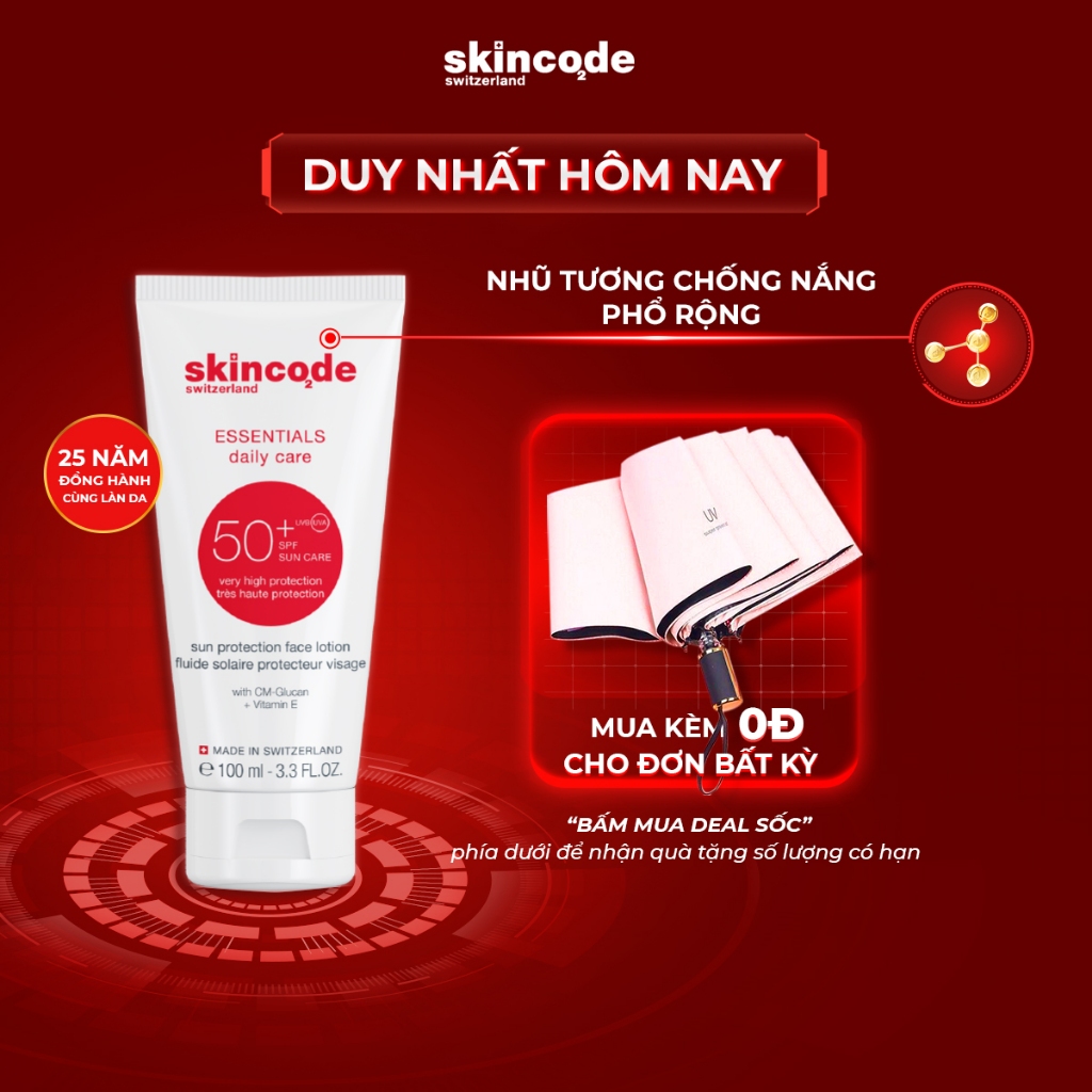 Kem chống nắng Skincode Sun Protection SPF 50 100ml bảo vệ tối ưu da ...