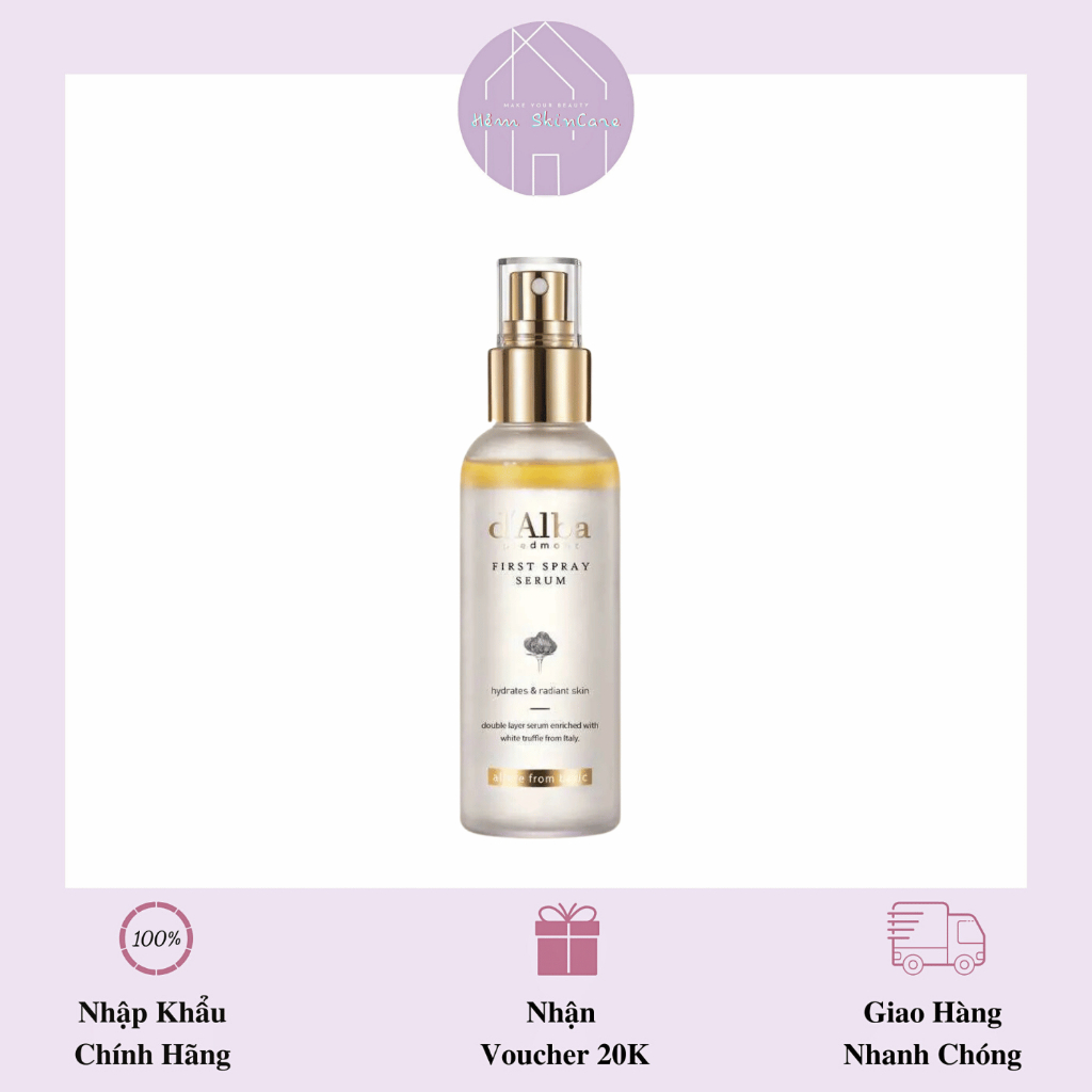 D'Aba White Truffle First Spray Serum - Xịt Khoáng Dưỡng Căng Bóng Da ...