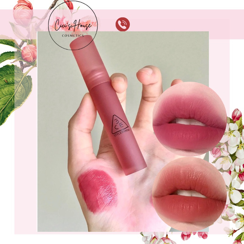 Son 3CE Blur water tint màu Laydown/Double Wind fullbox | Shopee Việt Nam