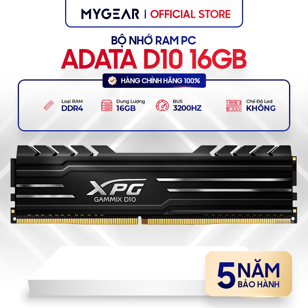 Bộ Nhớ Máy Tính - RAM ADATA XPG GAMMIX D10 (AX4U320016G16A-SB10) 16GB ...