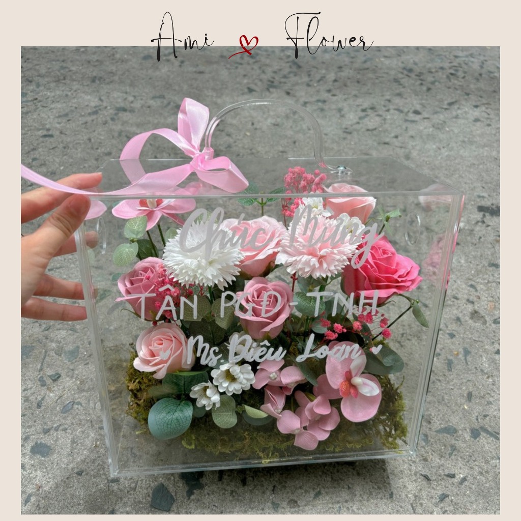 [Hỏa Tốc] Vali Hoa Mica Cao Cấp Nhiều Màu Sắc Ami Flower | Shopee Việt Nam