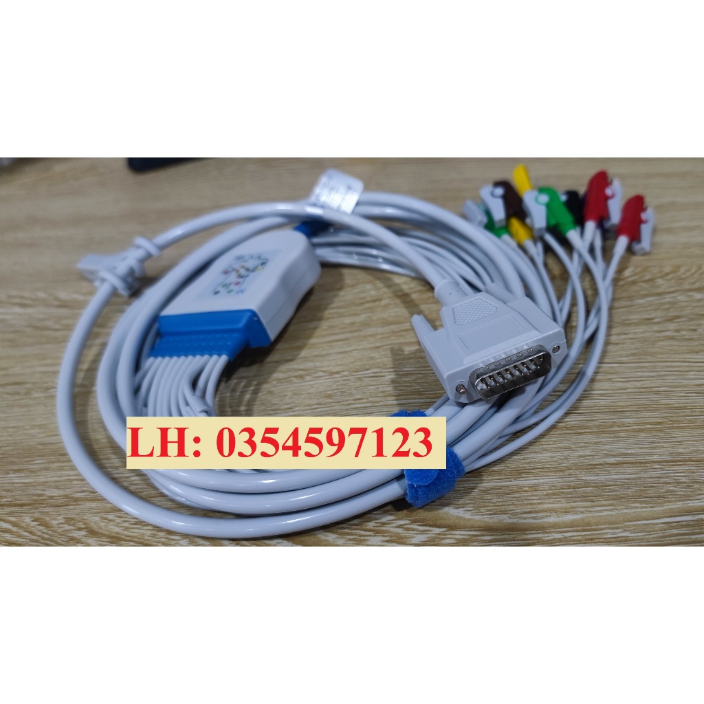 Cáp điện tim NIHON KOHDEN ECG 1150, ECG 1250, ECG 1350, ECG-9101/9130 ...
