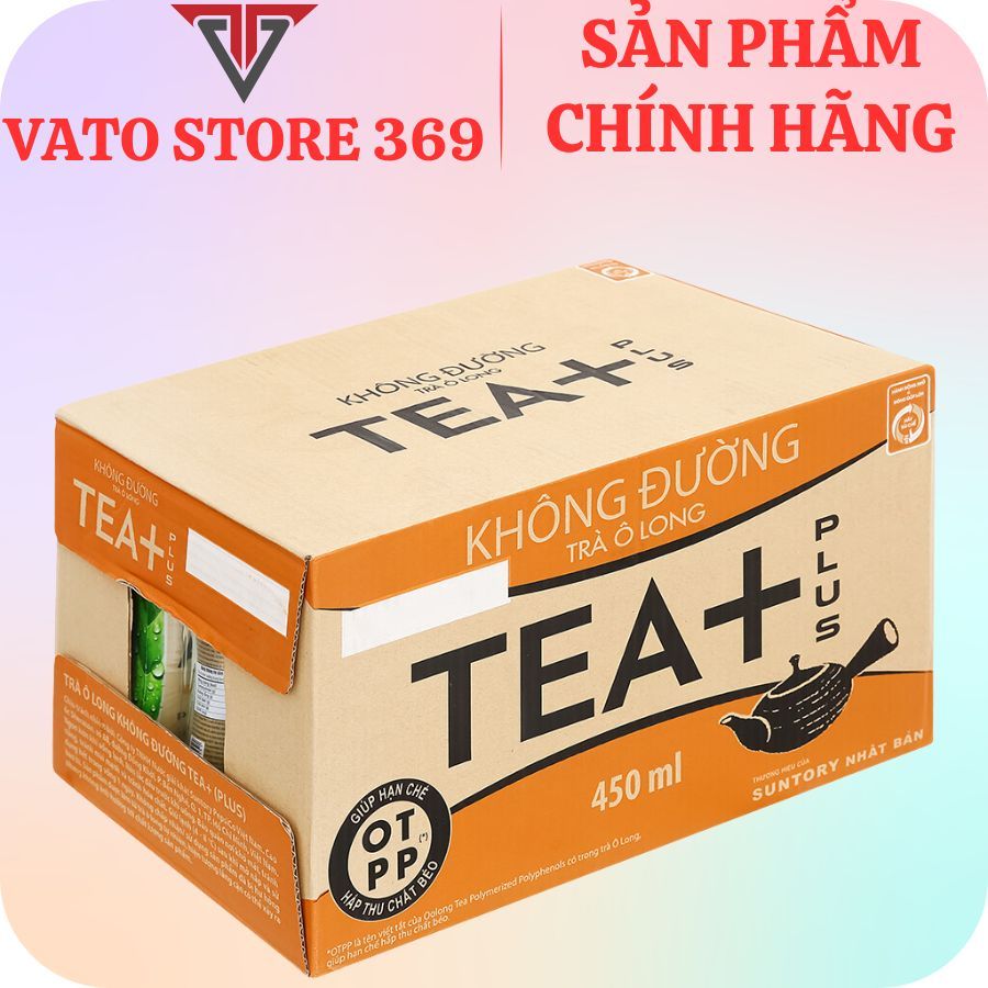 Trà ô long không đường TEA+ PLUS chai 450ml | Shopee Việt Nam