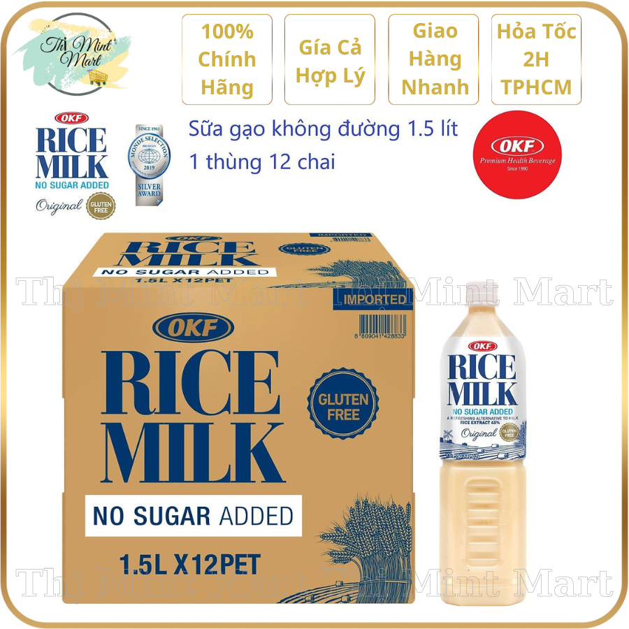 [Date Mới]_[Thùng 12c x 1.5L]_Nước Gạo (Sữa Gạo) Không Đường Rice Milk ...