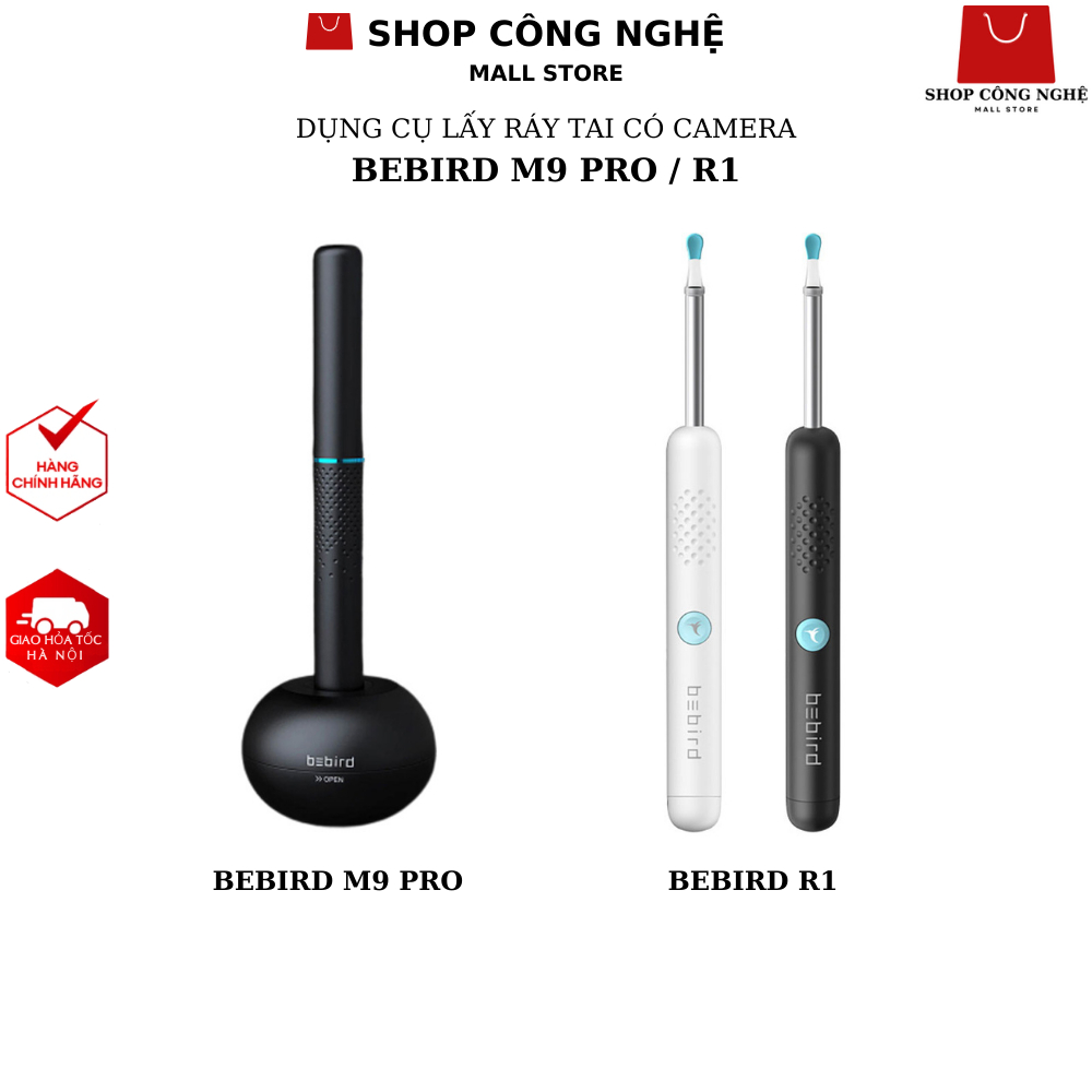 Dụng cụ lấy ráy tai thông minh Bebird M9 Pro, Bebird R1 có camera nội ...