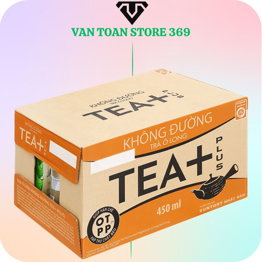 Trà ô long không đường TEA+ PLUS chai 450ml | Shopee Việt Nam