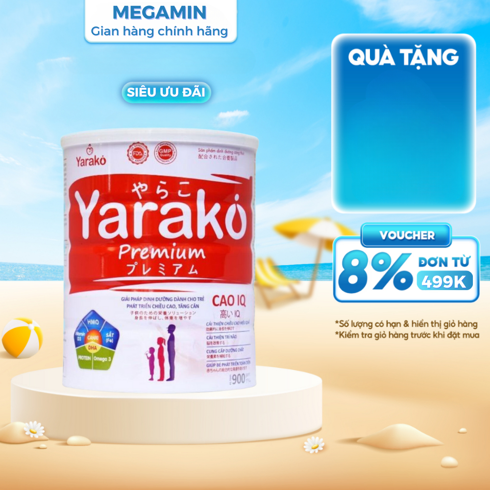 Sữa Bột Tăng Chiều Cao YARAKO PREMIUM CAO IQ Giúp Cho Trẻ Phát Triển Chiều Cao Và Tăng Cân Hộp ...